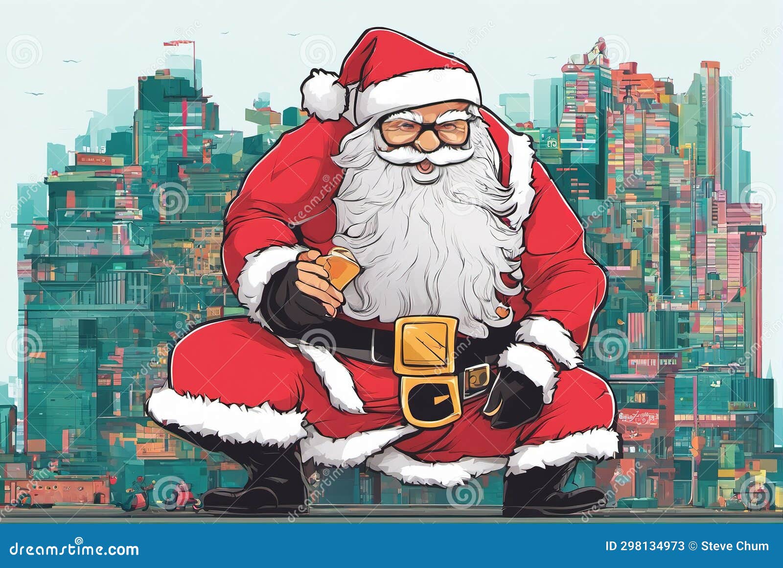 Kind and Kind Santa Claus Cartoon Image Stock Illustration ...