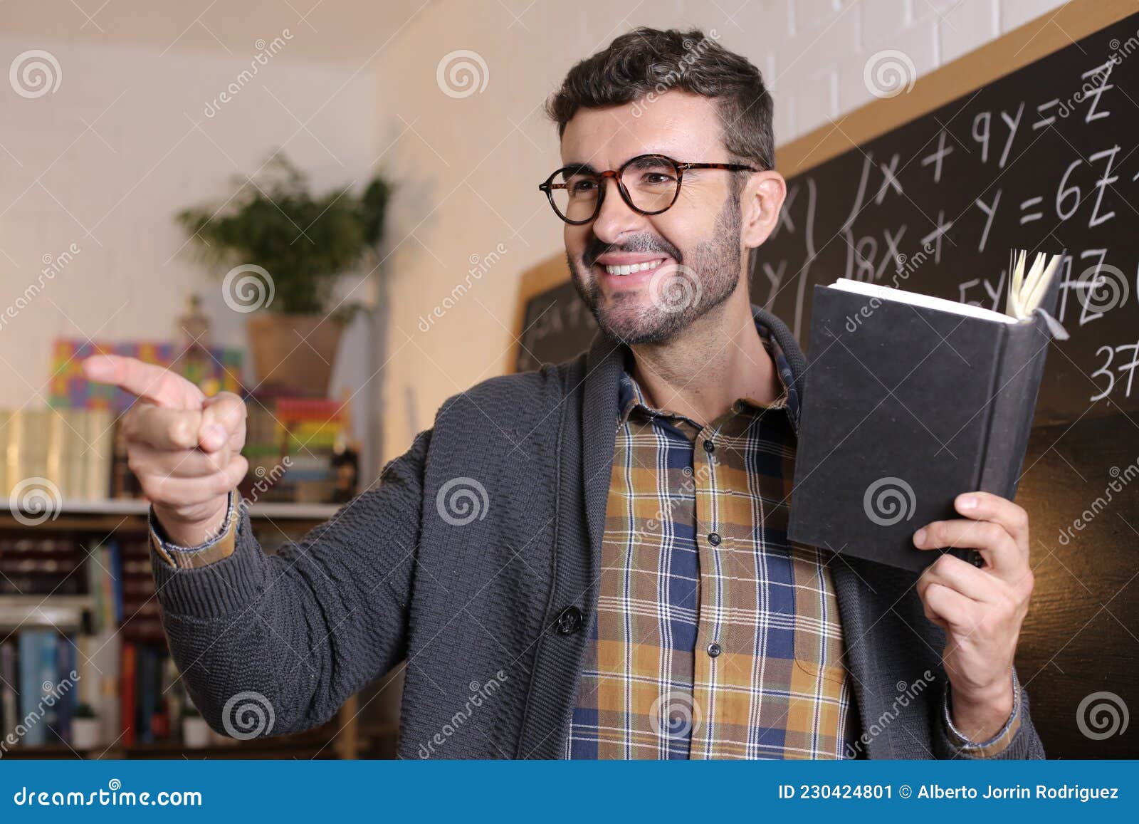 Kind Teacher Asking a Question Stock Image - Image of happy, lecture ...