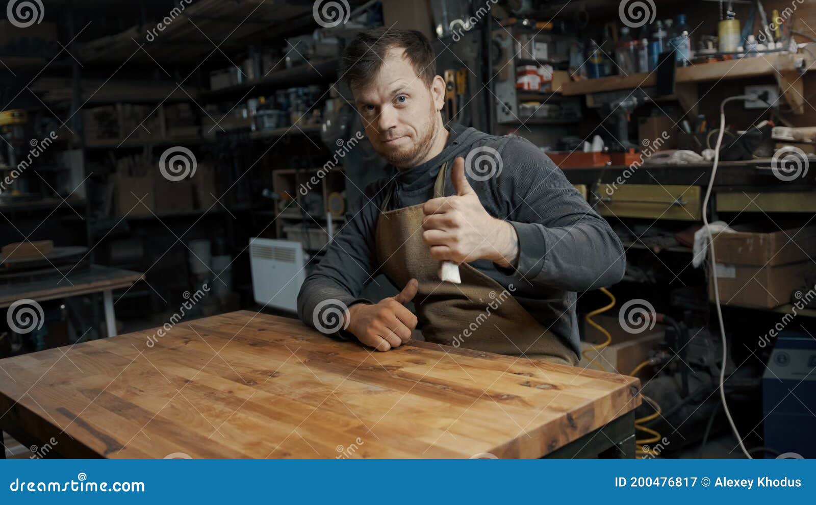 The Kind Worker Shows a Gesture To the Class. Good Job Stock Image ...