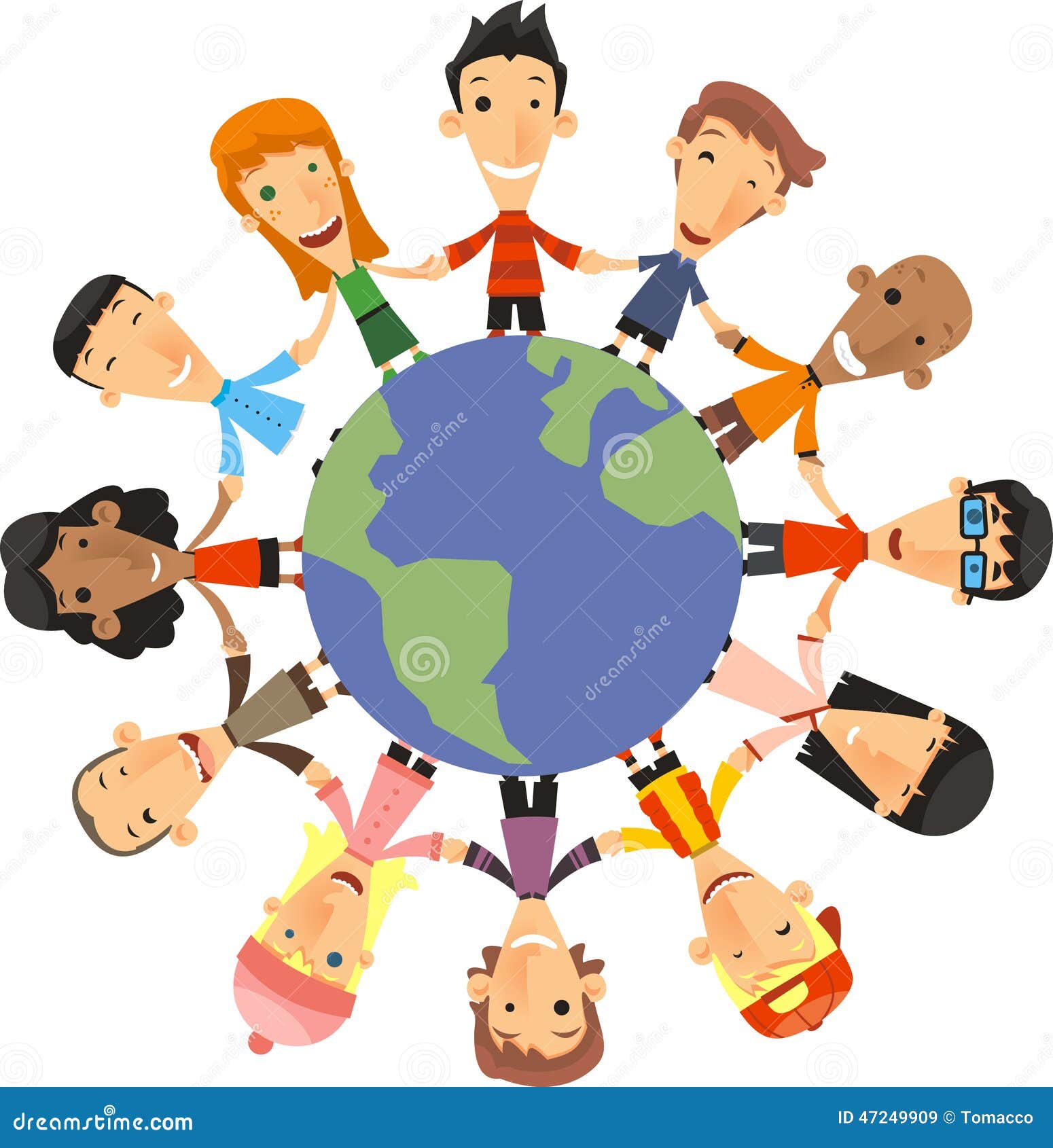 Kinder der Welt stock abbildung. Illustration von jungen - 47249909