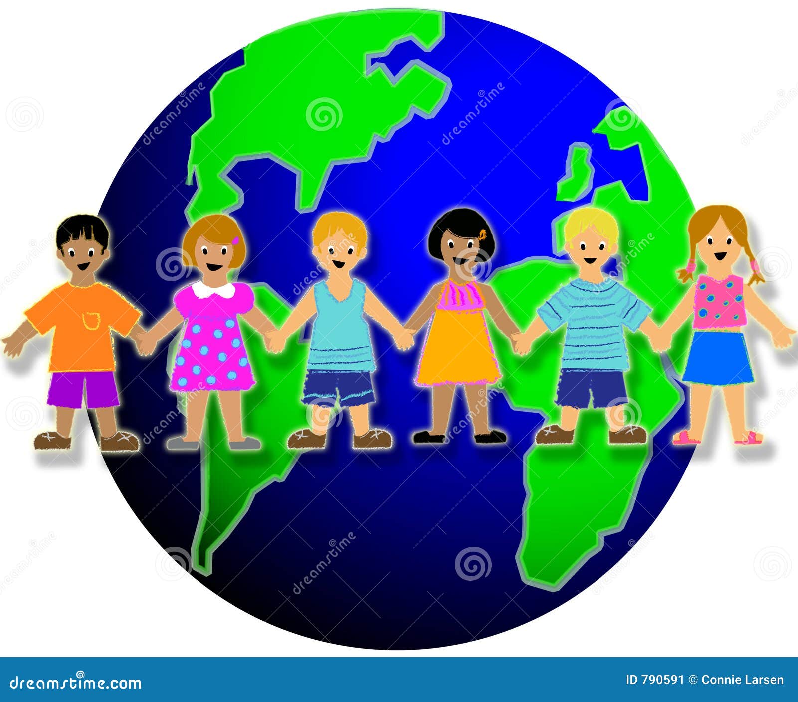 Kinder der Welt stock abbildung. Illustration von weltweit - 790591