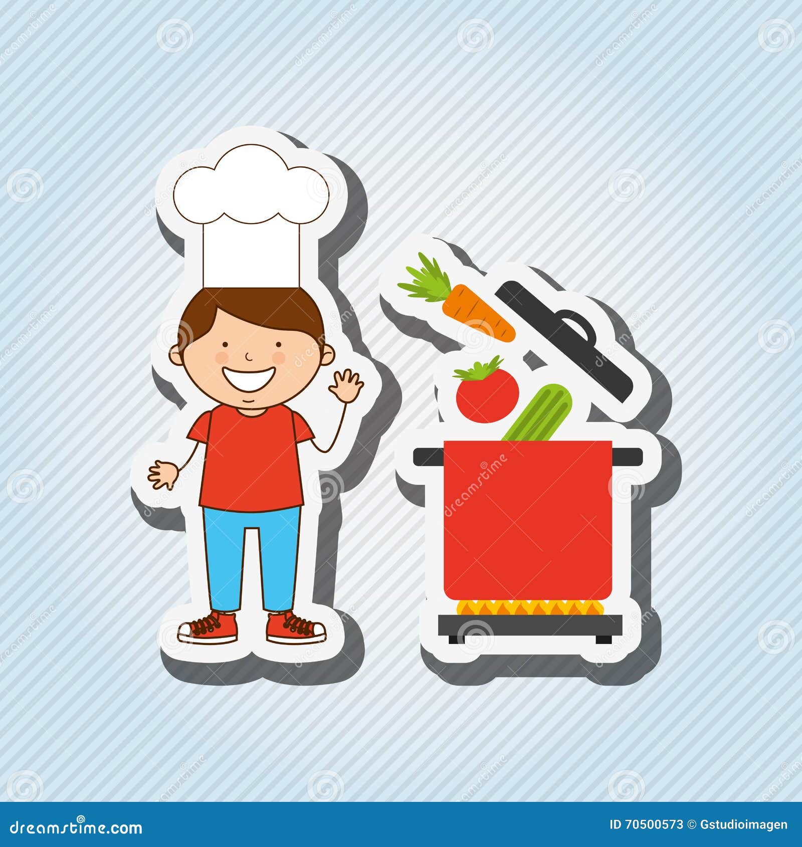 Kinder, die Design kochen stock abbildung. Illustration von kinder ...