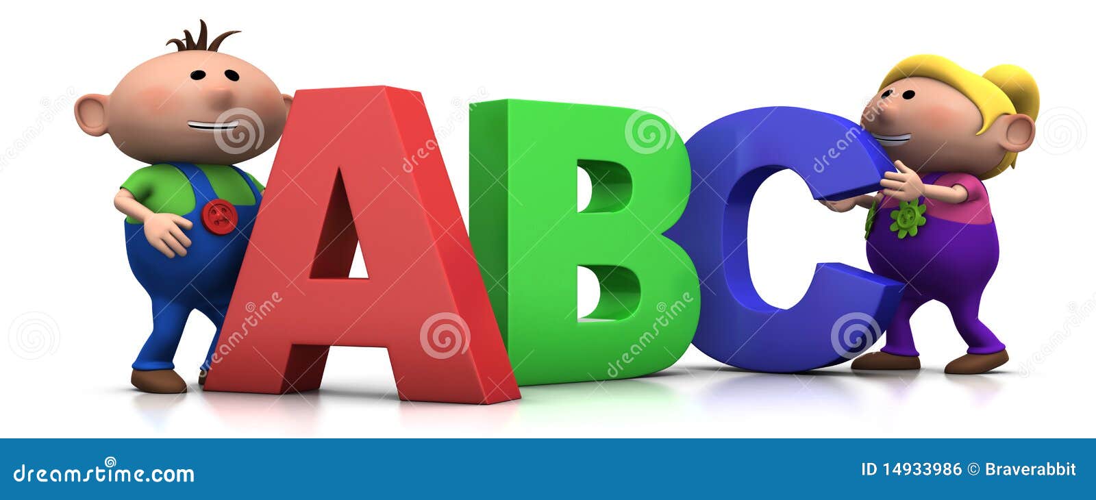 Kinder mit ABC-Zeichen stock abbildung. Illustration von kindheit ...