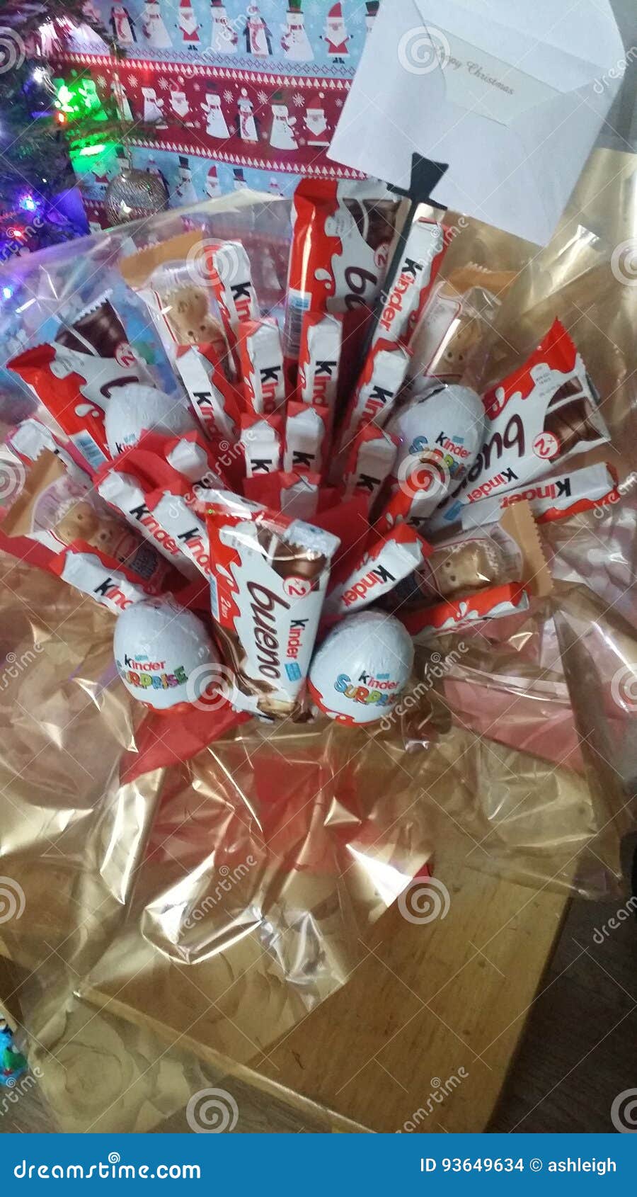 Kinder Sweet Box Arrangements Editorial Stock Image - Image of kinder ...