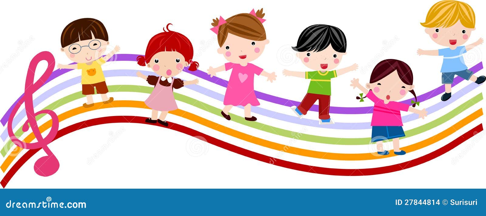 Kinder und Musik vektor abbildung. Illustration von lektionen - 27844814