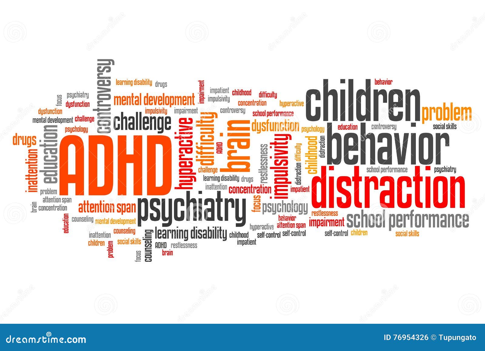 Kinderen ADHD stock illustratie. Illustration of presentatie - 76954326