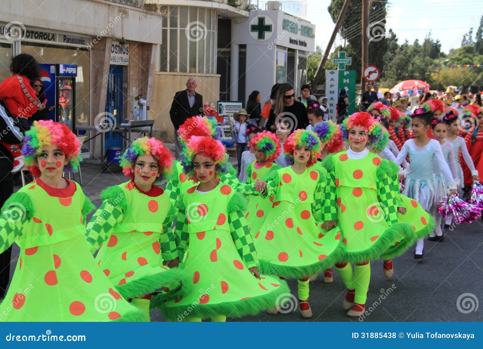 Kinderen. Carnaval in Cyprus. Redactionele Stock Foto - Image of ...