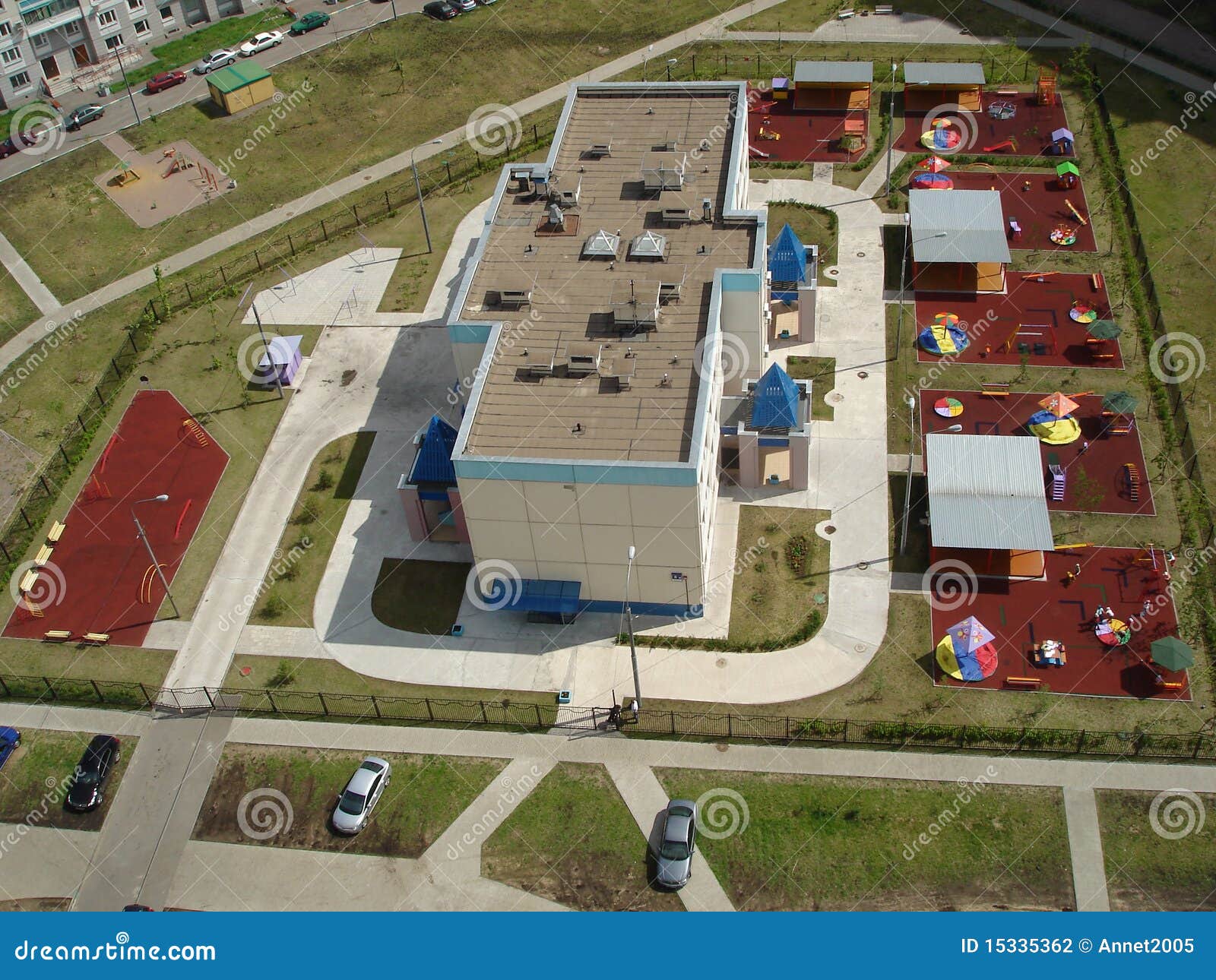 Kindergarten Building, a Top View Stock Photo - Image of shot, moscow ...