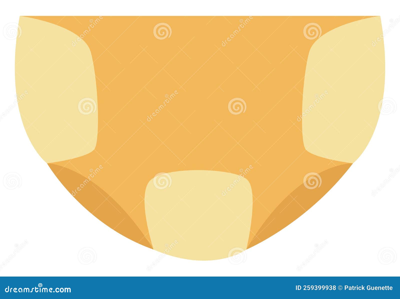 Kindergarten diaper, icon stock vector. Illustration of icon - 259399938