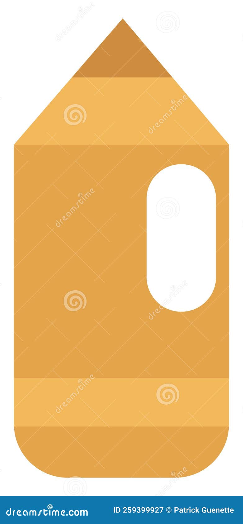 Kindergarten pencil, icon stock vector. Illustration of kindergarten ...