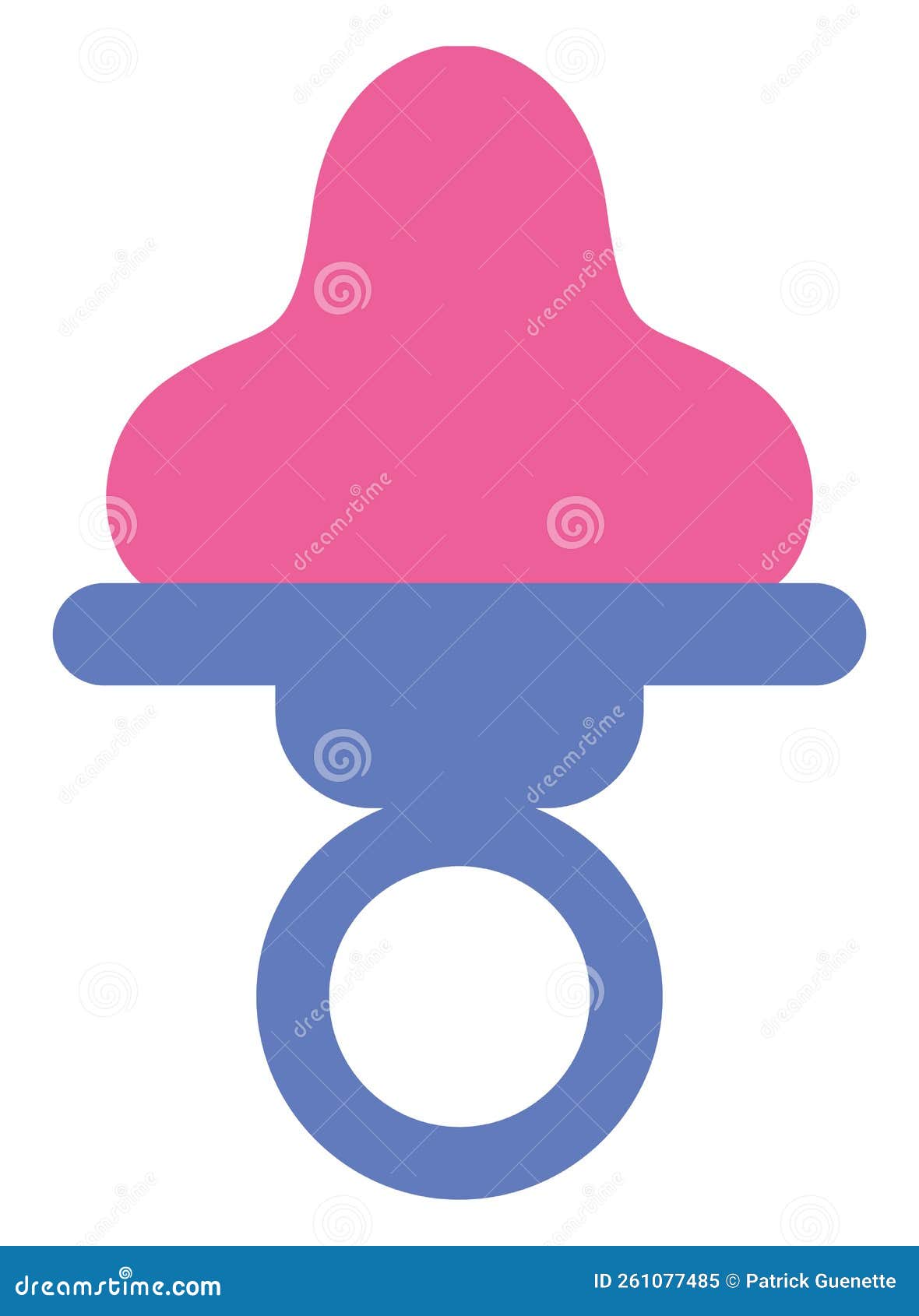 Kindergarten Pink Pacifier , Icon Stock Vector - Illustration of ...