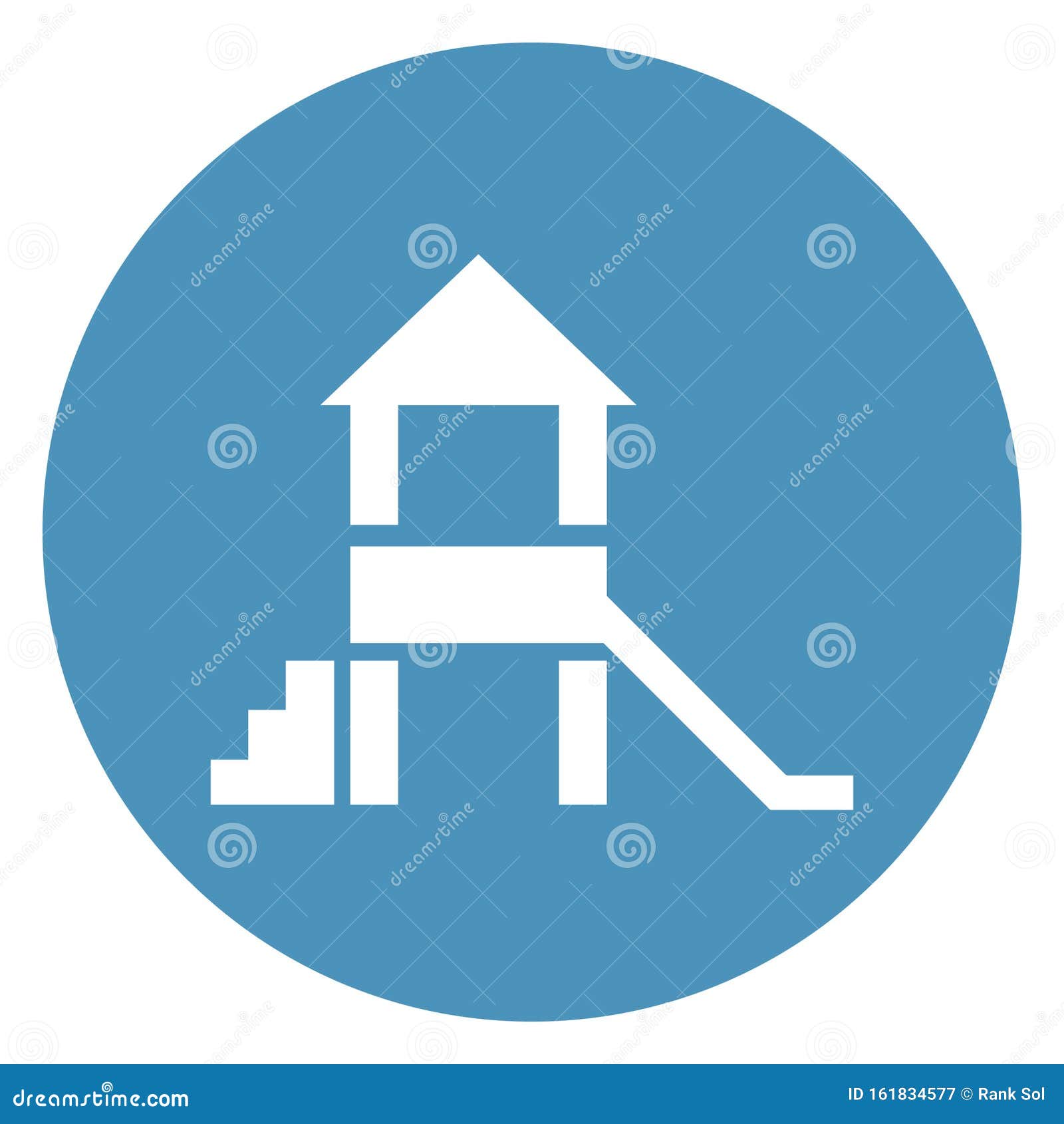 Kindergarten, Play Area Isolated Vector Icon Which Can Be Easily ...