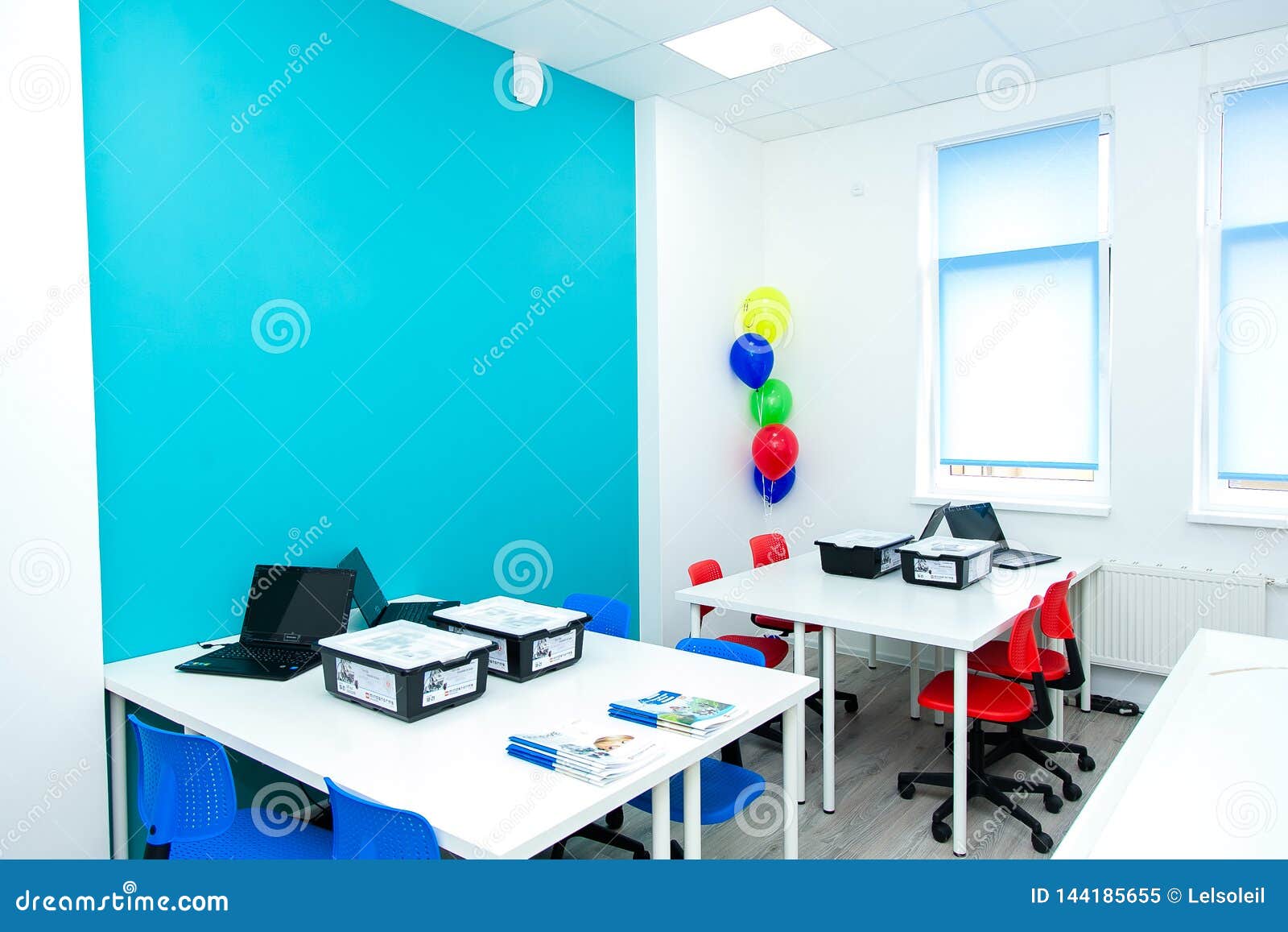 Kindergarten Preschool Classroom Interior. Educational Centre for ...