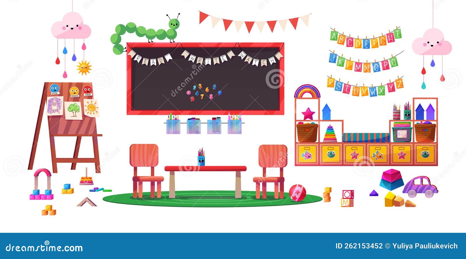 Kindergarten Classroom Background