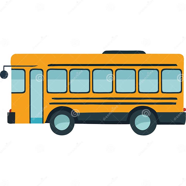 Kindergarten Schoolbus Transport Icon Stock Illustration - Illustration ...