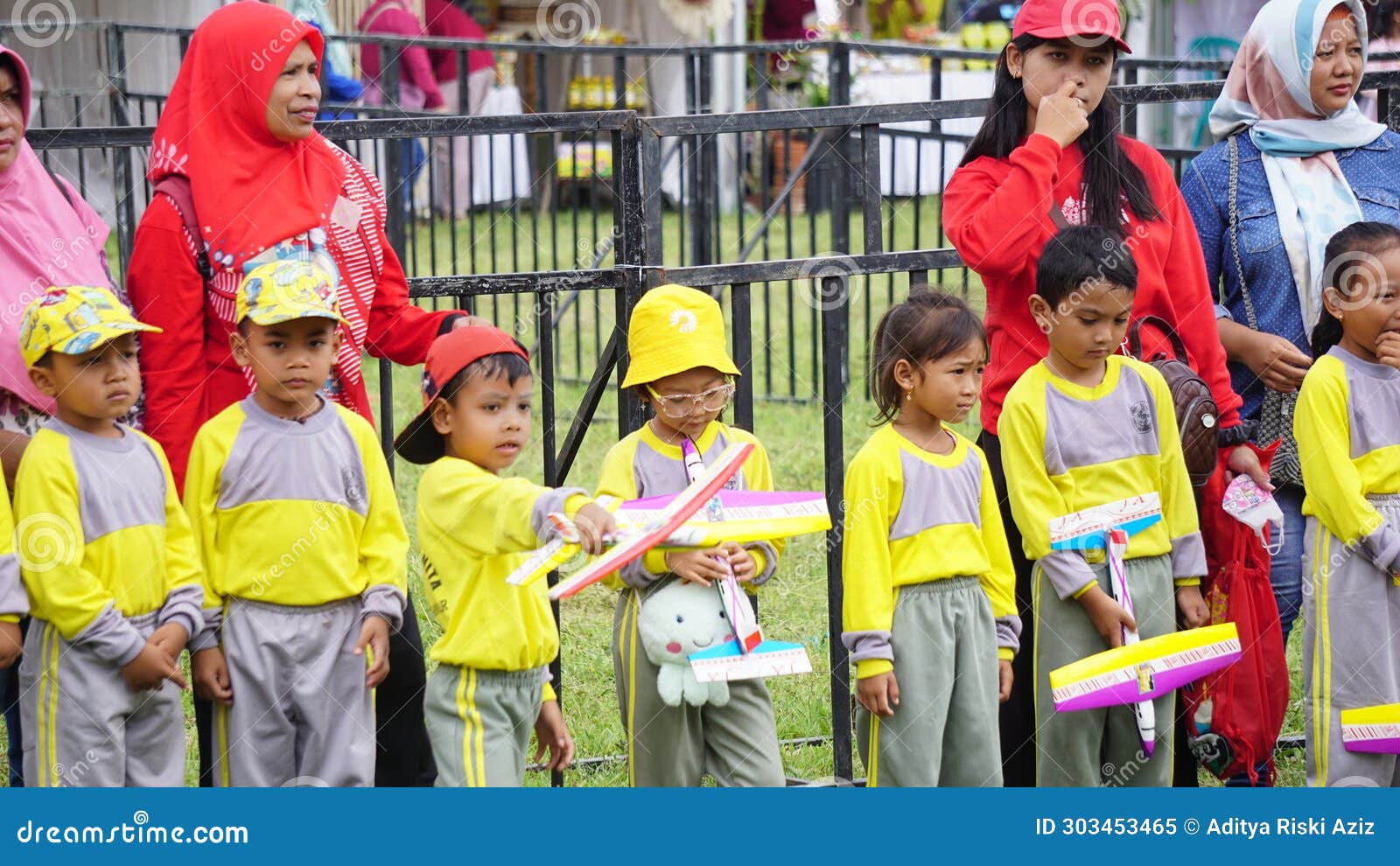 Kindergarten Student Play Toy Plane with Friends Editorial Image ...