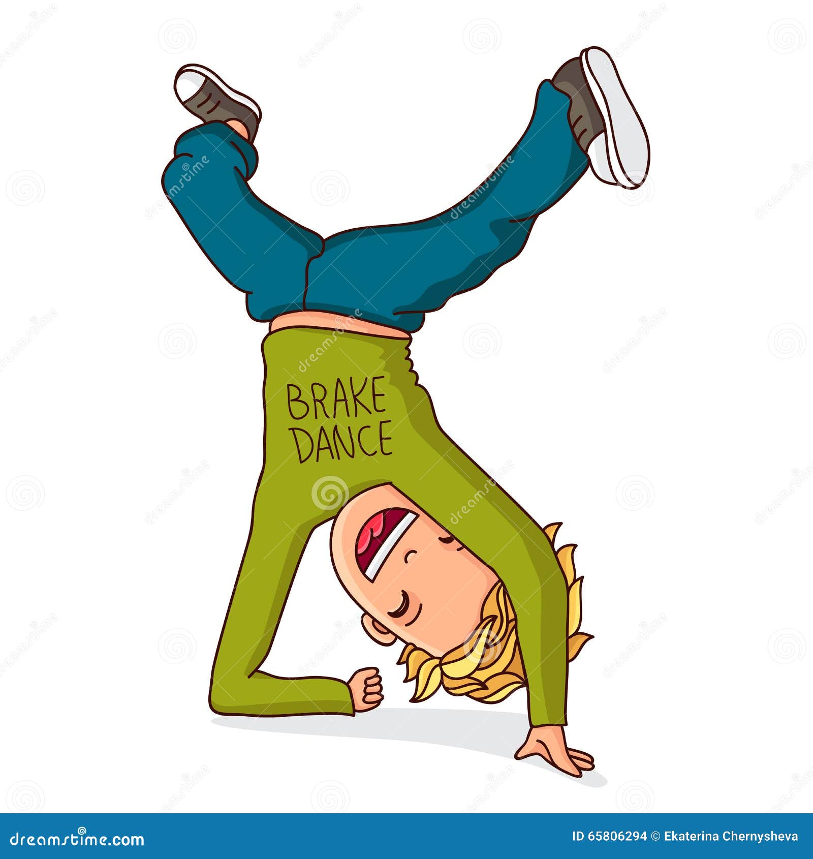 Kindertanzen Breakdance Vektor Vektor Abbildung - Illustration von kind ...