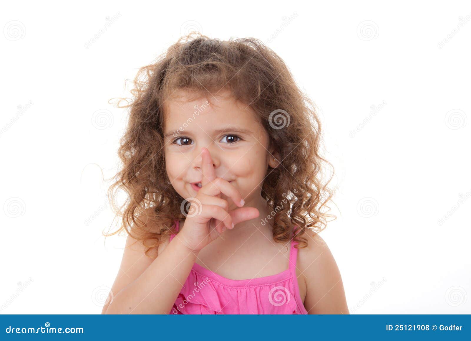 Kindfinger zu den Lippen stockfoto. Bild von leute, nett - 25121908