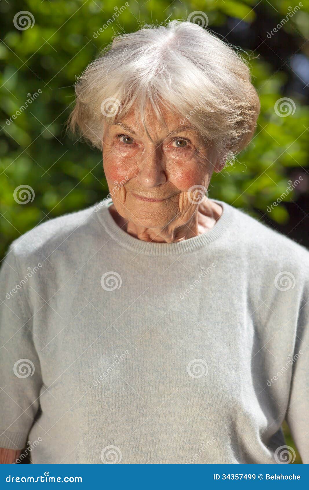 Kindly elderly lady stock image. Image of nature, camera - 34357499