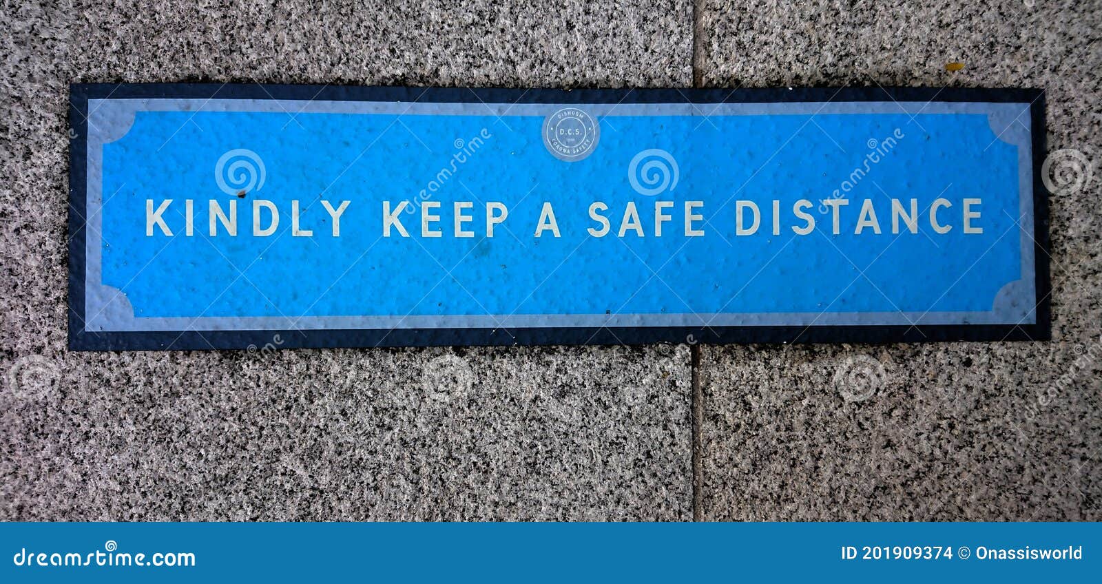 Keep A Safe Distance Sign. Preventive Measures. Steps To Protect ...