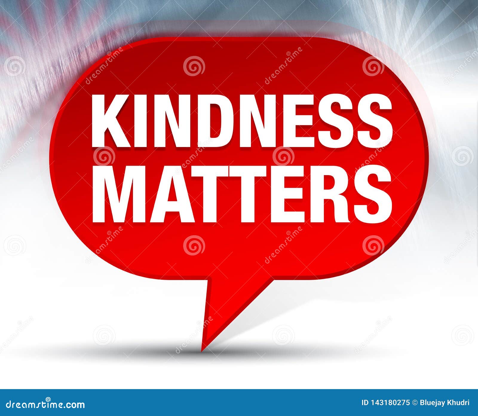 Kindness Matters Red Bubble Background Stock Illustration ...