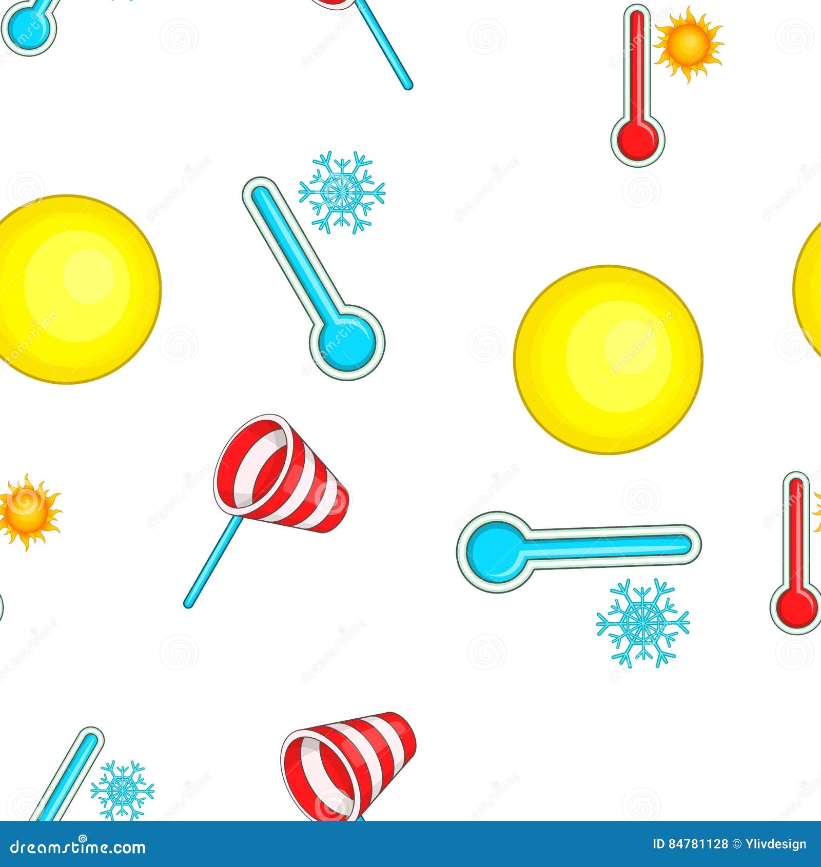 Kinds of Weather Pattern, Cartoon Style Stock Vector - Illustration of ...