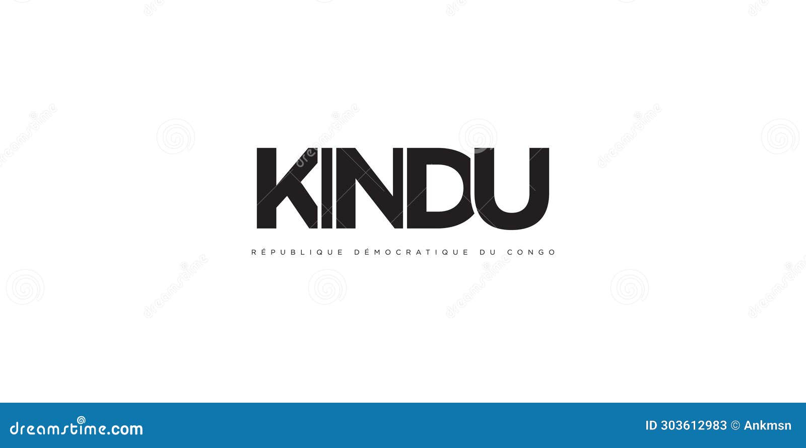 Kindu in the Congo Emblem. the Design Features a Geometric Style ...