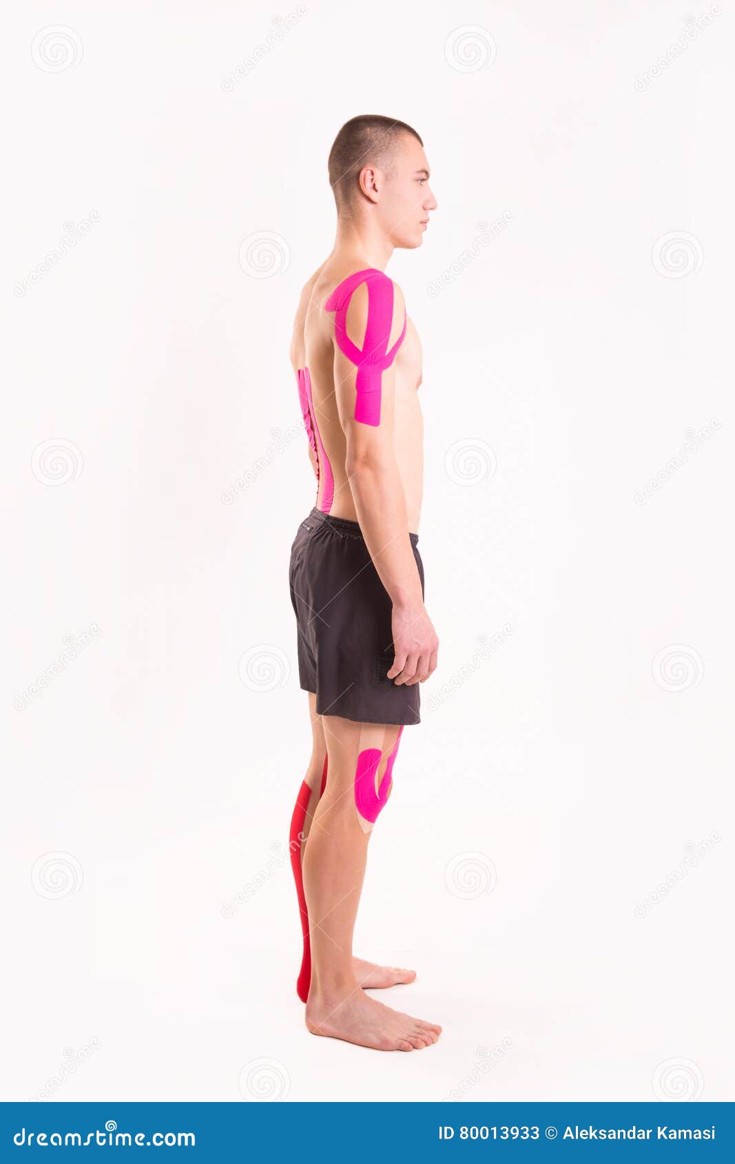 Kinesio taping stock image. Image of physiotherapist - 80013933