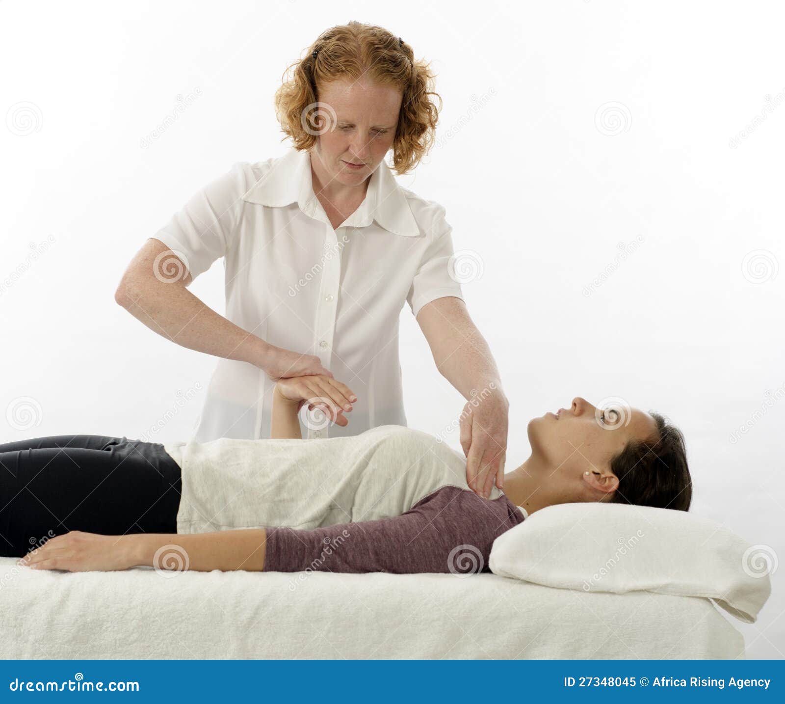 Kinesiologist Test Indicator Muscle Stock Image - Image of ...