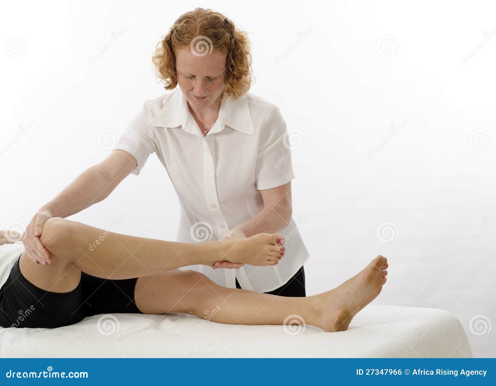 Kinesiologist Treating Sartorius Stock Photo - Image of physio ...