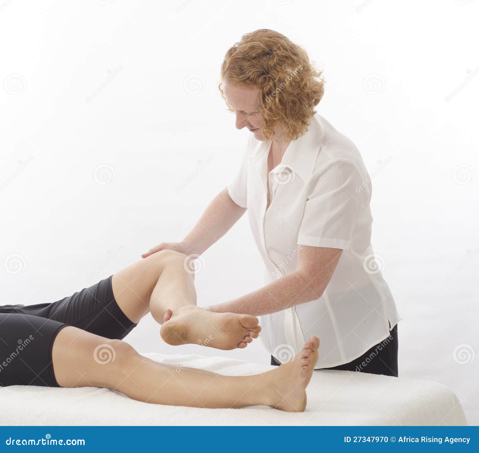 Kinesiologist Treating Sartorius Stock Photo - Image of girl, wellness ...