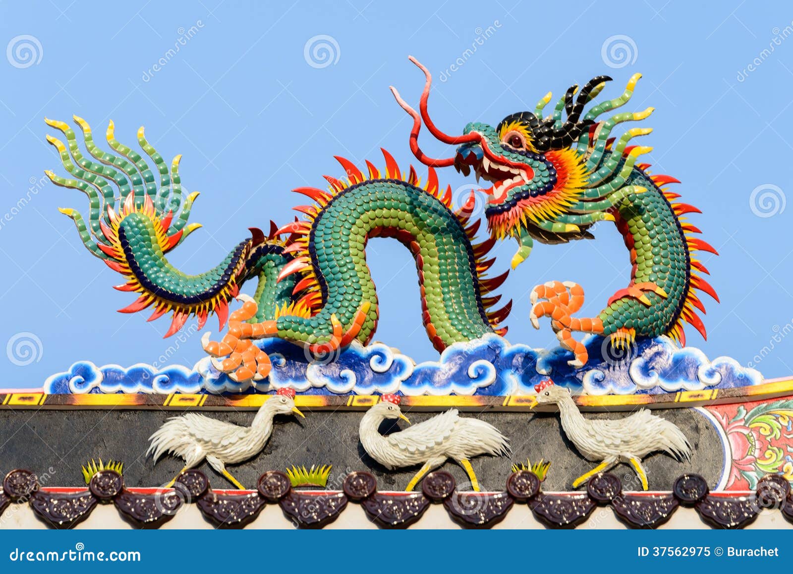 Kinesisk drake fotografering för bildbyråer. Bild av orientaliskt ...