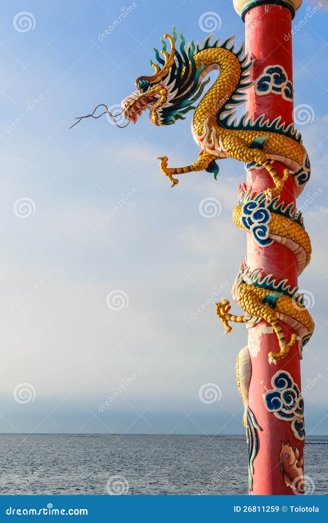 Kinesisk Drake I Relikskrinen Fotografering för Bildbyråer - Bild av ...