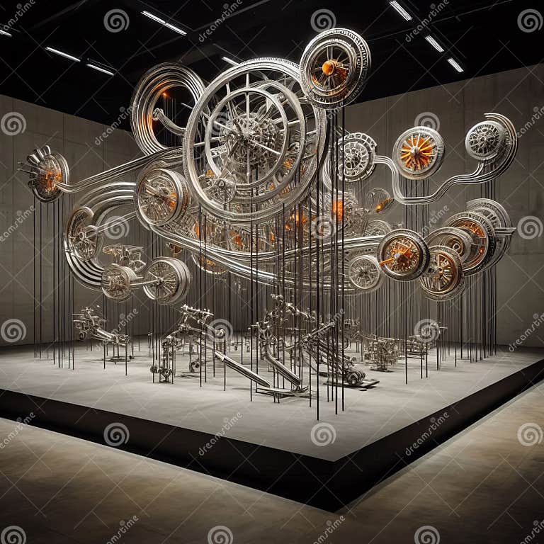 170 125. a Kinetic Art Installation that Usesmovable Elements Stock ...