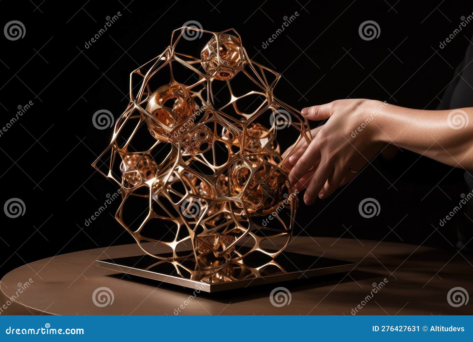 Kinetic and Interactive Sculpture of Interlocked Shapes, Inspired by ...
