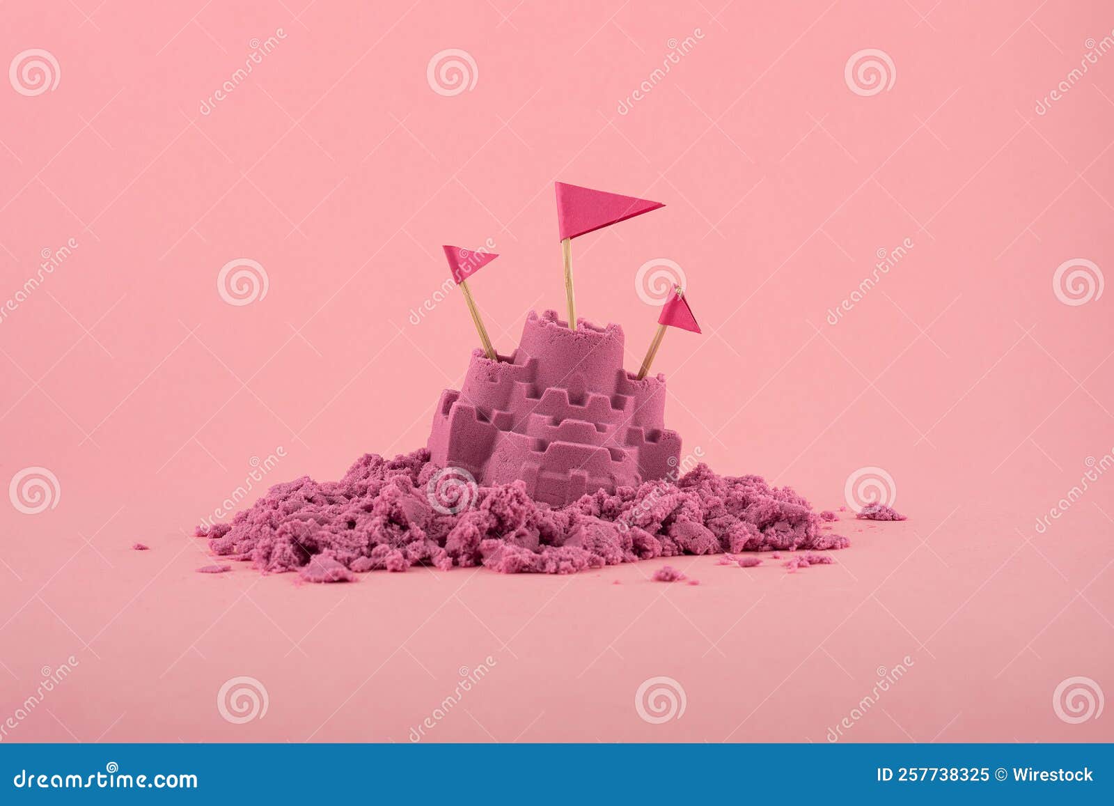 Kinetic Sand Castle with Flags Stock Image - Image of wallpaper, sand ...