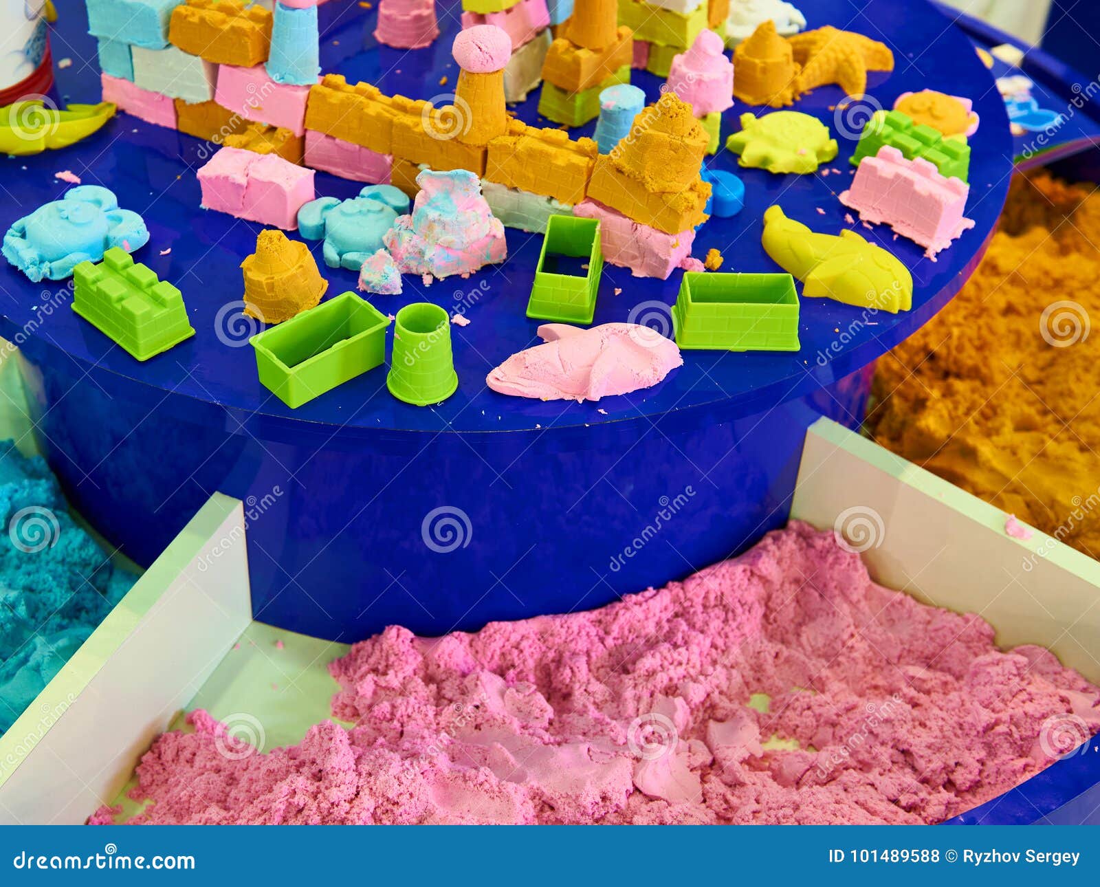 Kinetic sand stock photo. Image of kids, indoor, toys - 101489588