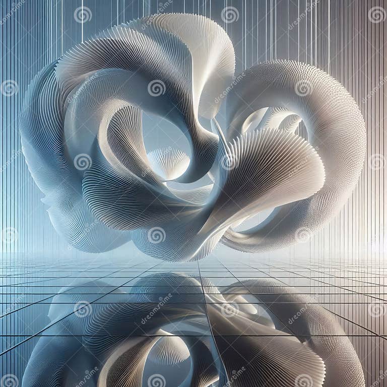 157 121. a Kinetic Sculpture that Moves an Changes Shape in Res Stock ...