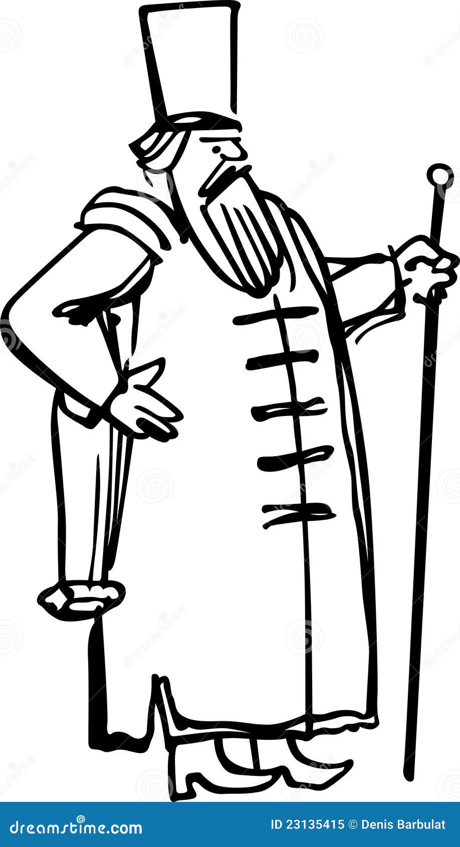 Russian Boyar Aristocrat On Horse In Winter Royalty-Free Illustration ...