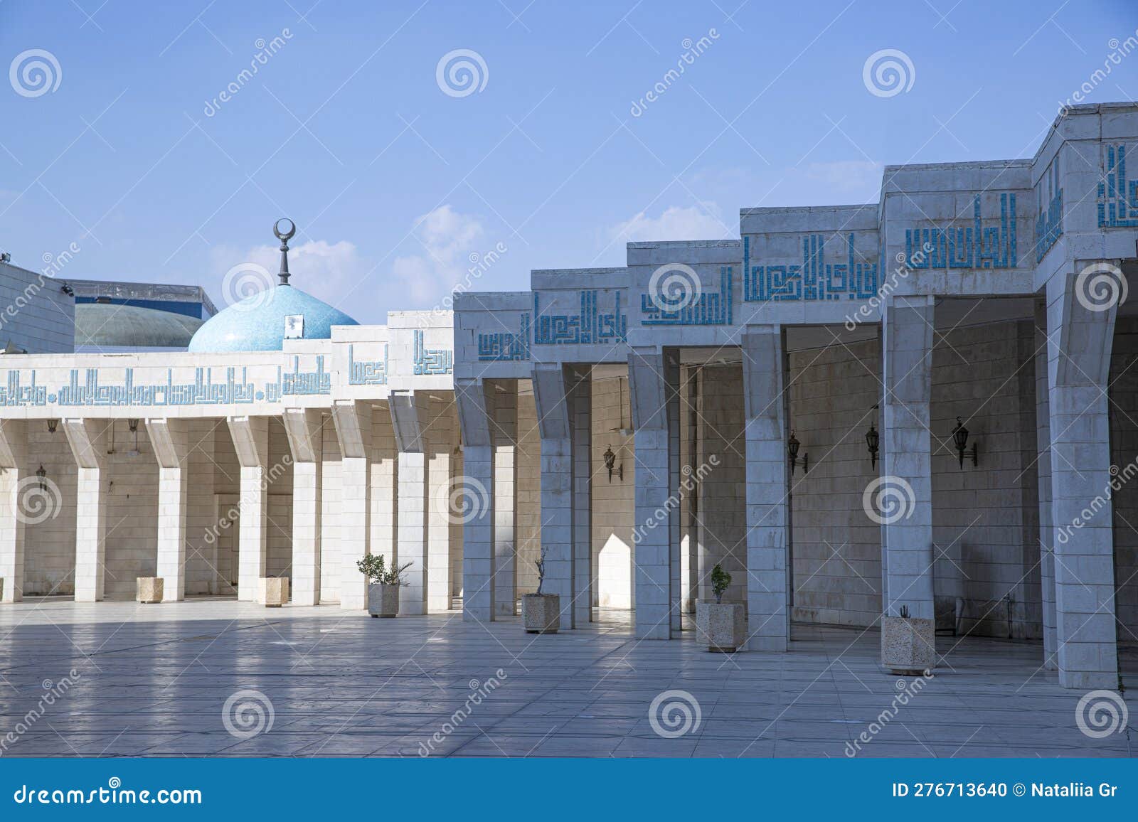 King Abdullah Mosque in Amman, Jordan Stock Photo - Image of religion ...