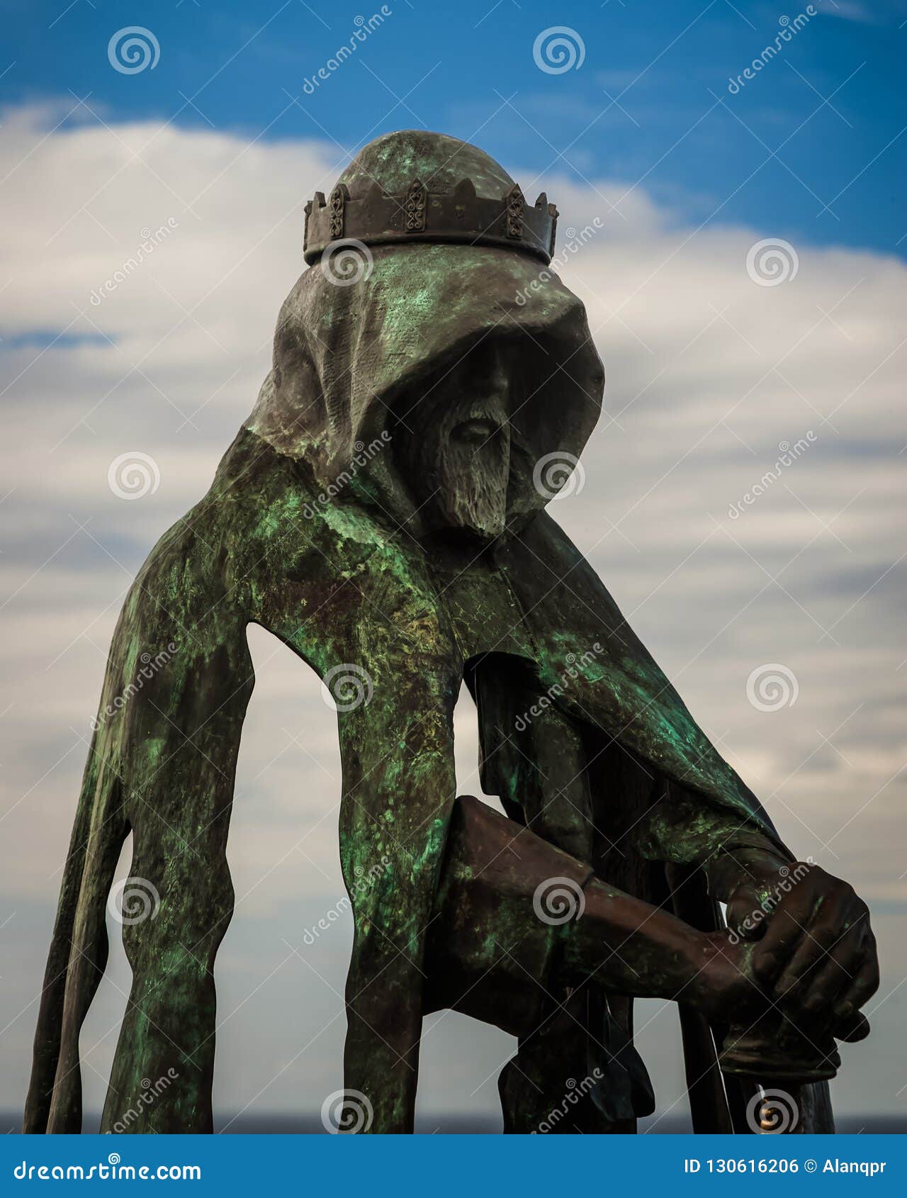 King Arthur Statue, Tintagel, Cornwall Editorial Photo - Image of ...
