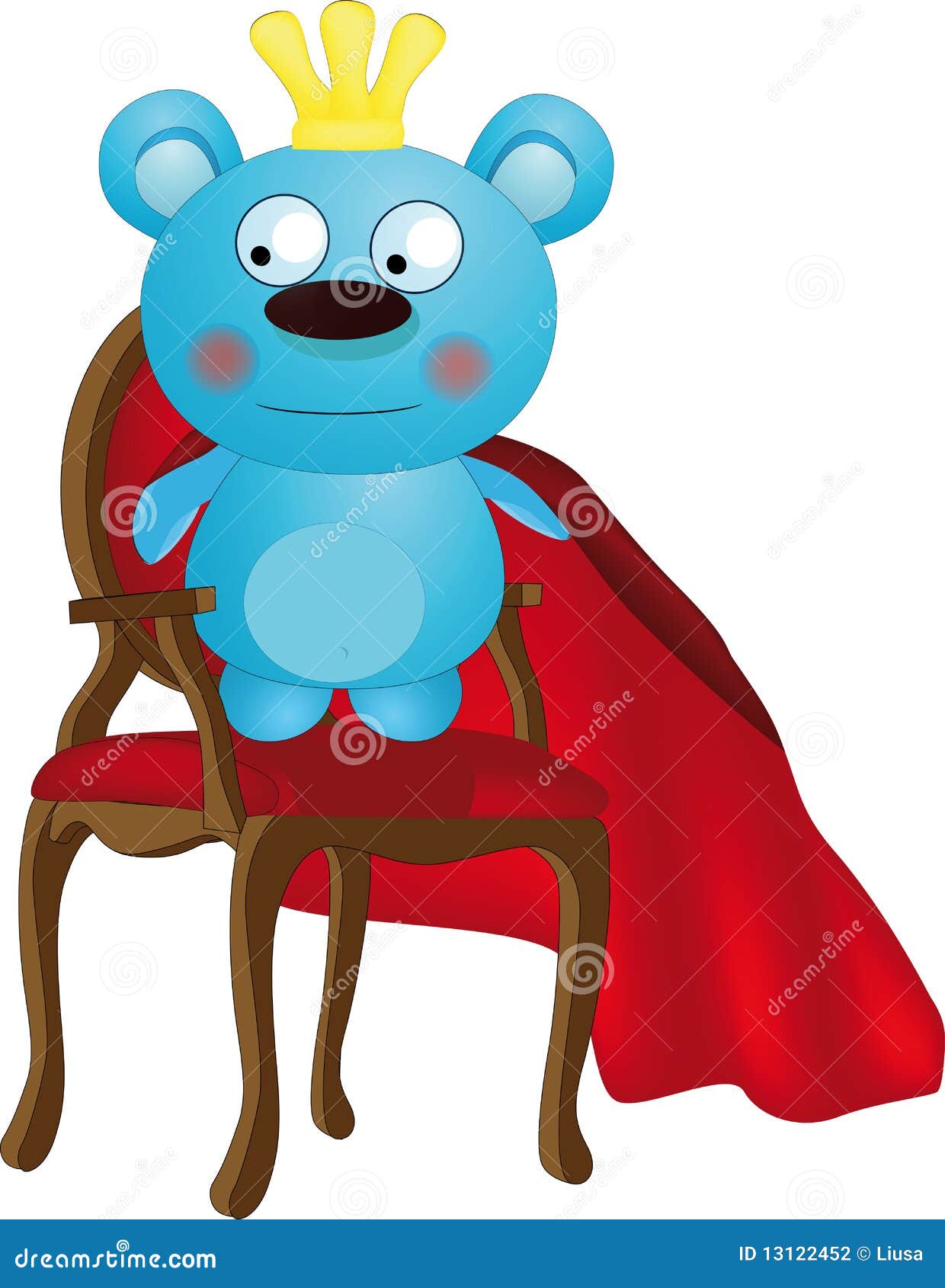 The king a bear stock vector. Illustration of birthday - 13122452