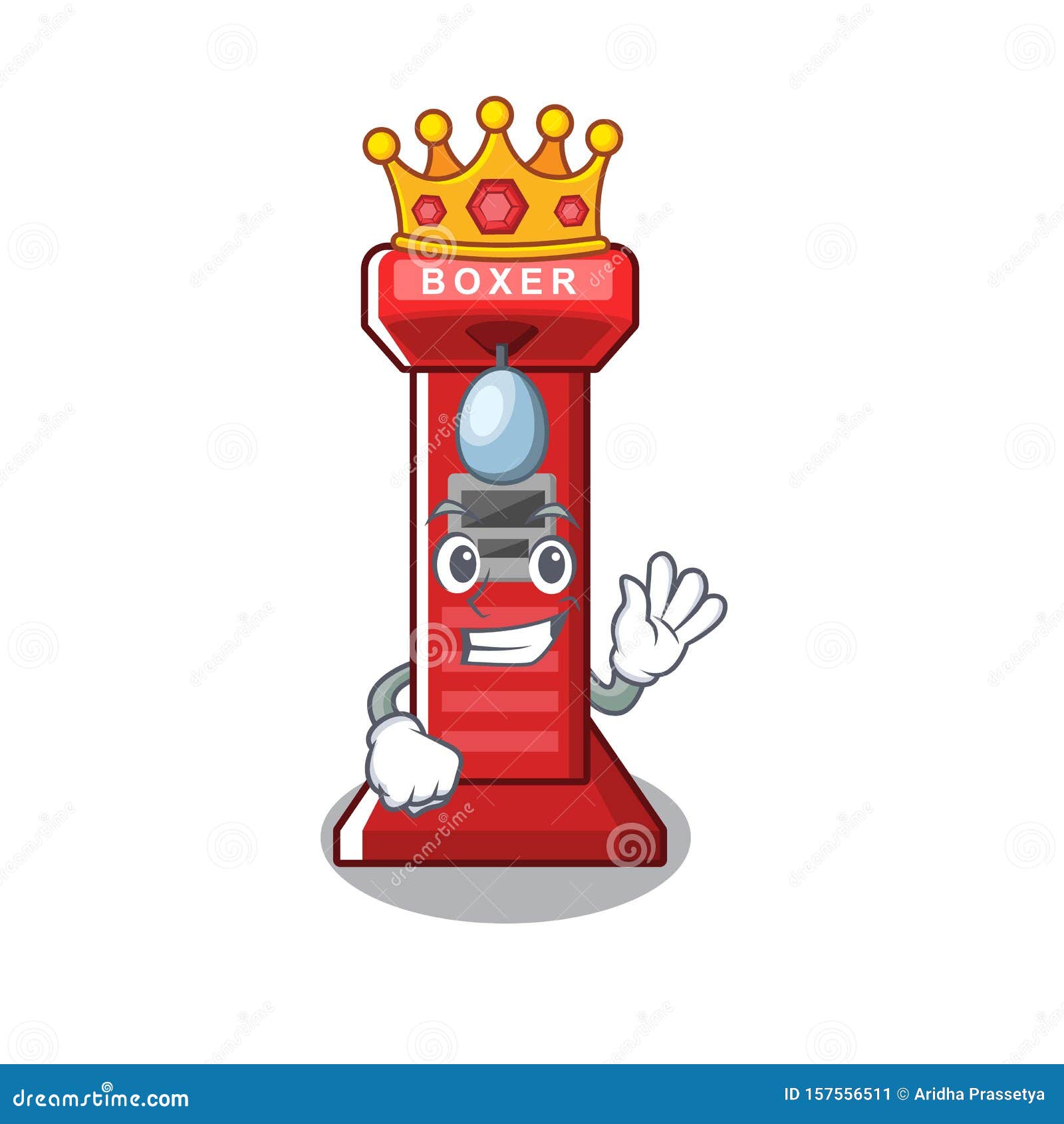 The King Of Boxing Coloring Page Vector Illustration | CartoonDealer ...