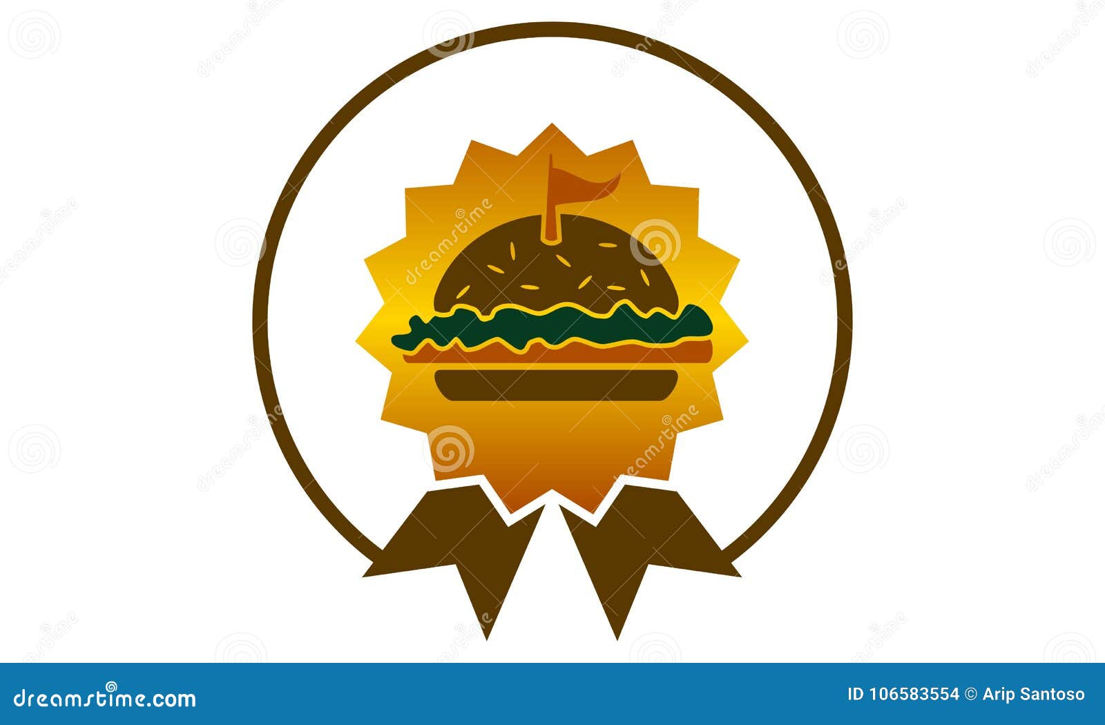 King Burger Logo Design Template Stock Vector - Illustration of burger ...