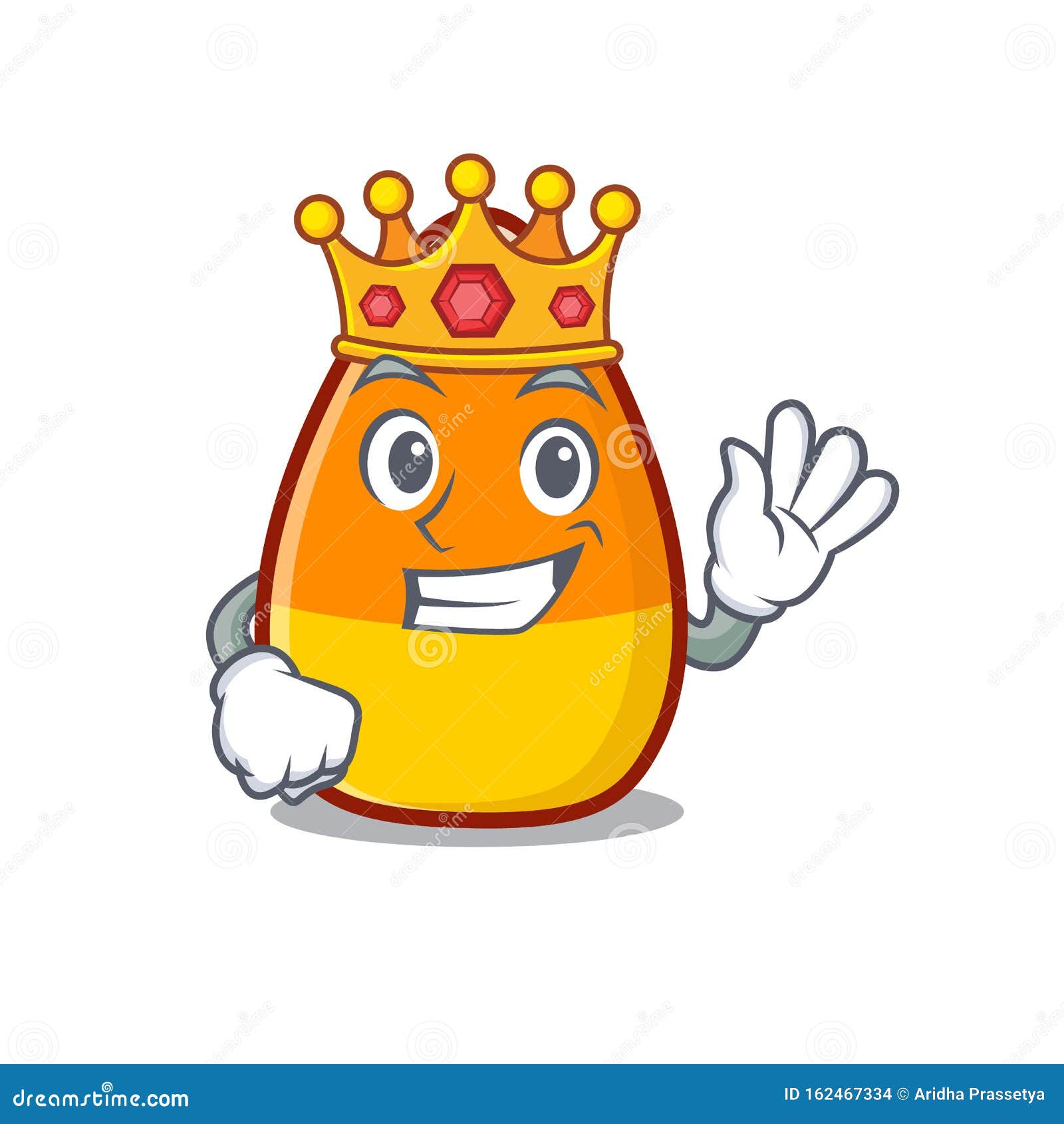 King Candy Bucket In The Cartoon Refrigerator Vector Illustration ...