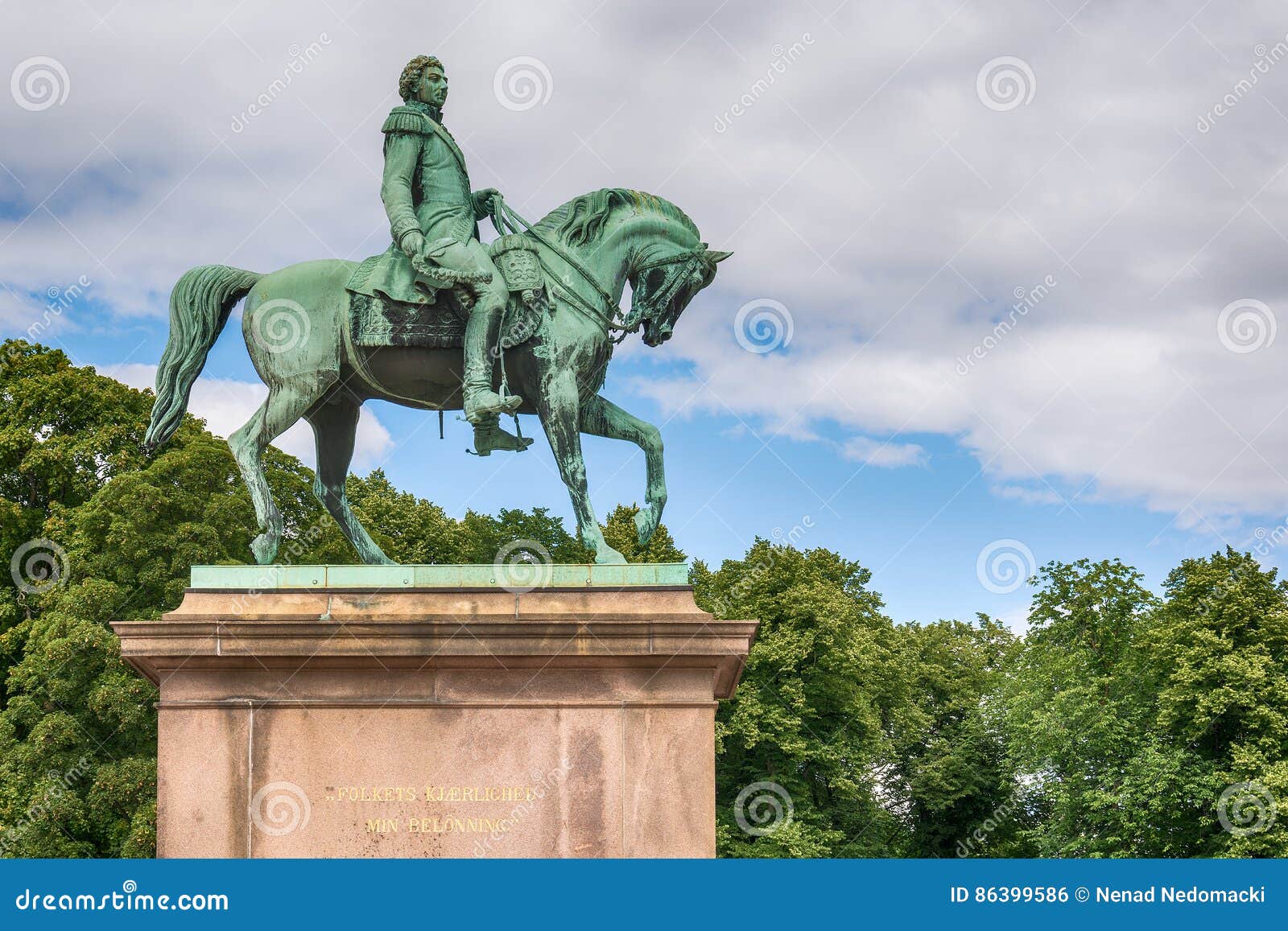 King Carl XIV Johan Statue editorial photo. Image of nordic - 86399586