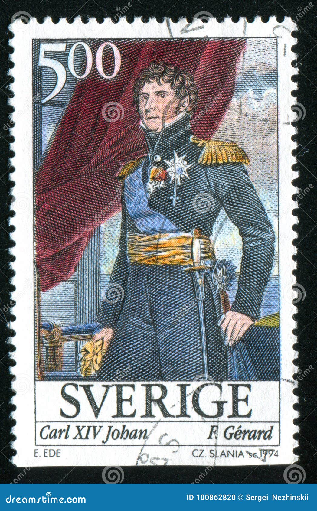 King Carl XIV Johan editorial image. Image of envelope - 100862820
