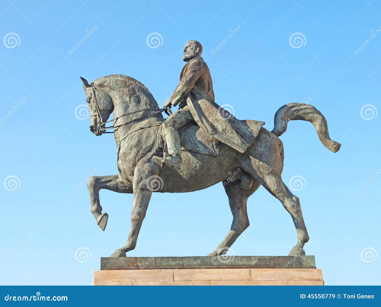 King Carol I Statue in Bucharest, Romania Stock Image - Image of ...
