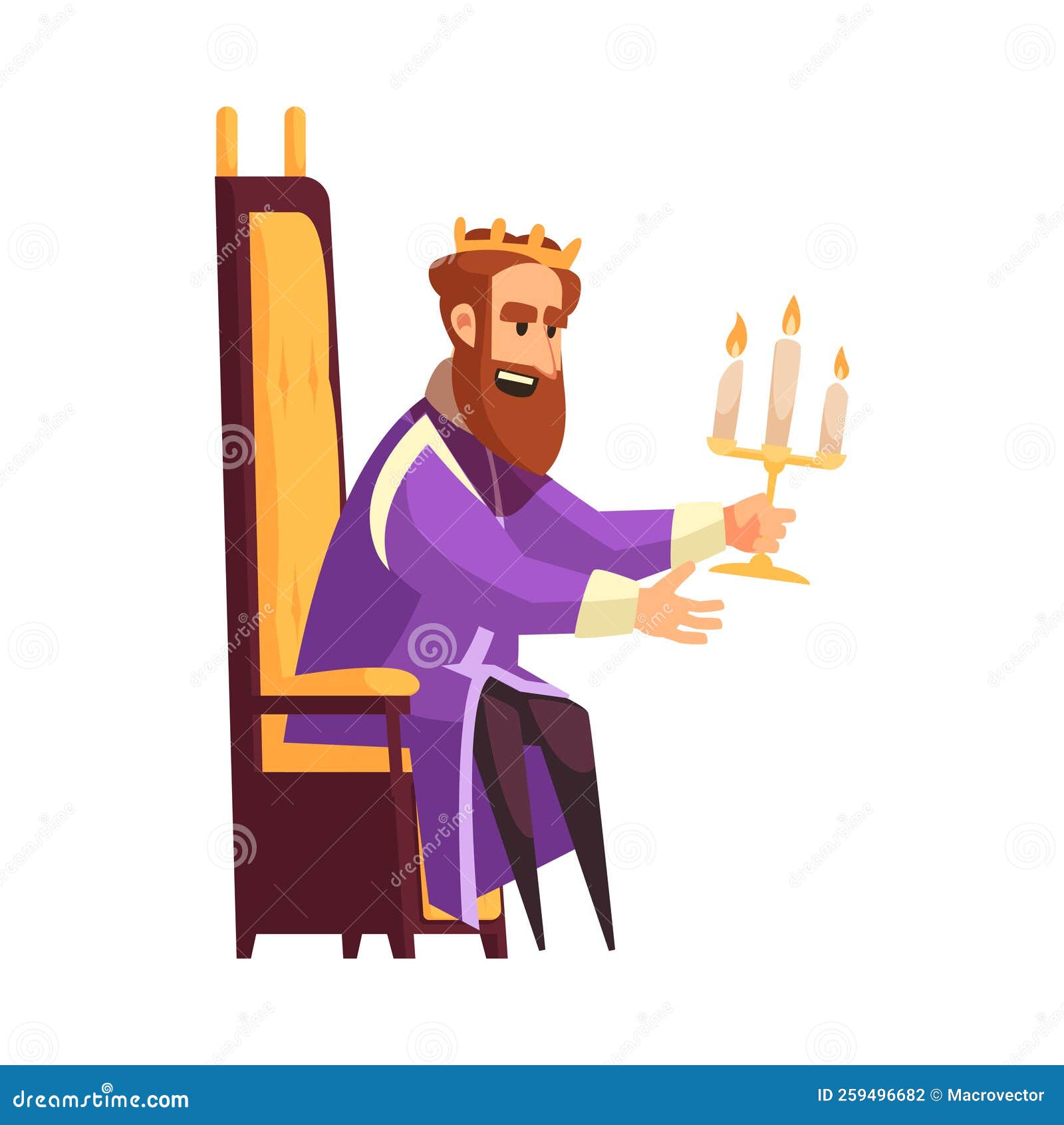 King Cartoon Illustration stock illustration. Illustration of fairytale ...