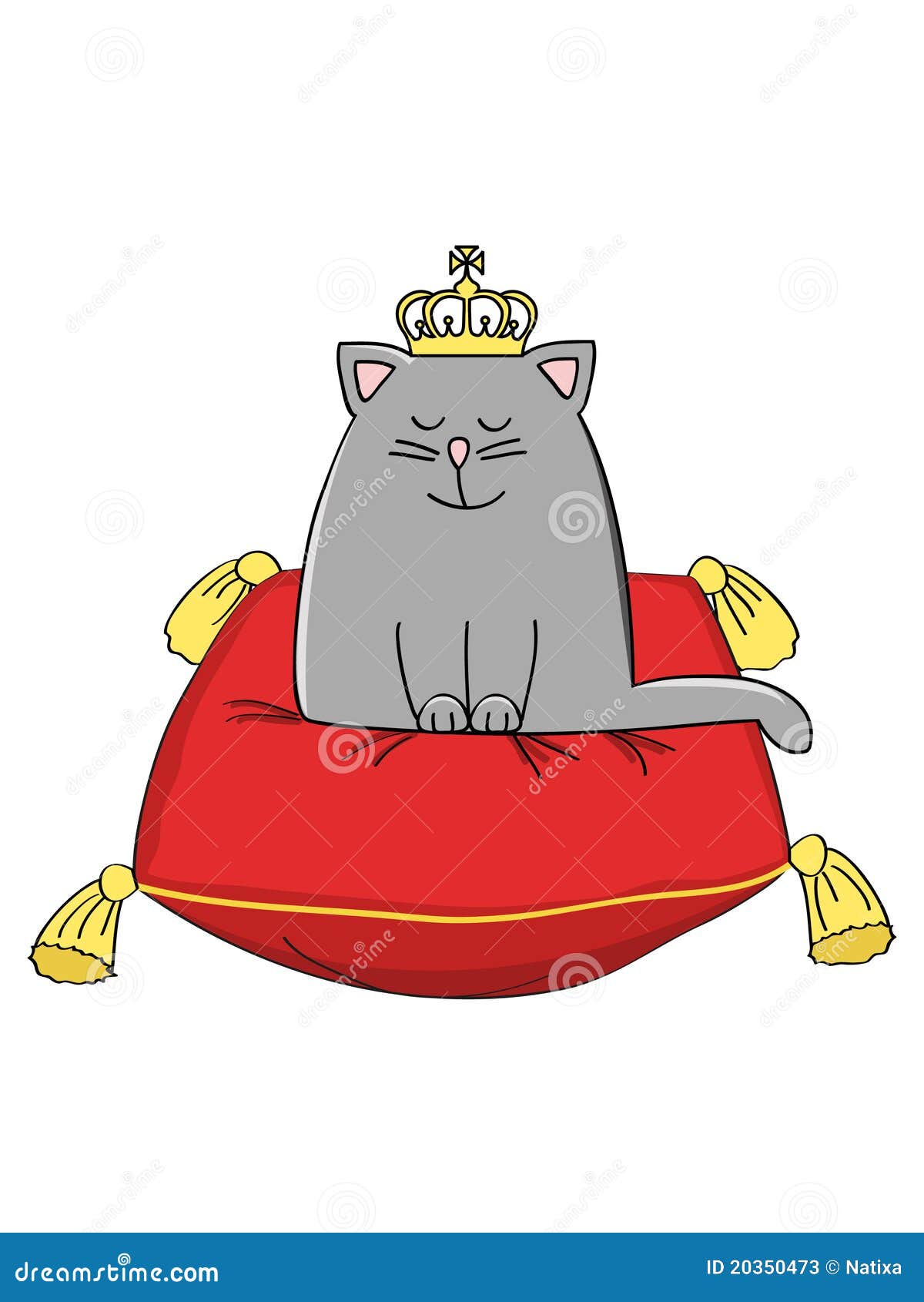 King cat stock vector. Illustration of golden, princess - 20350473